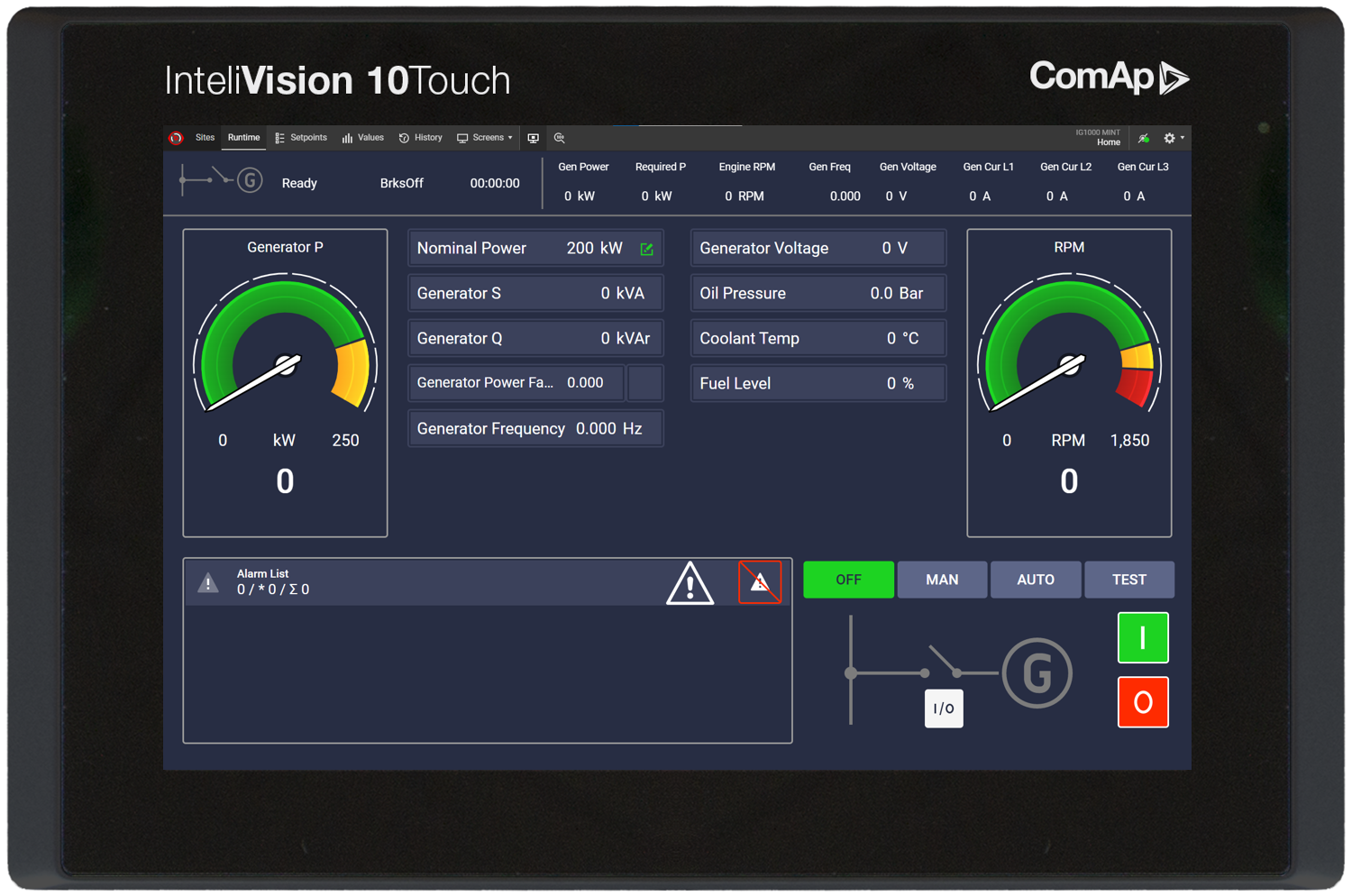 ComAp - InteliVision 10Touch